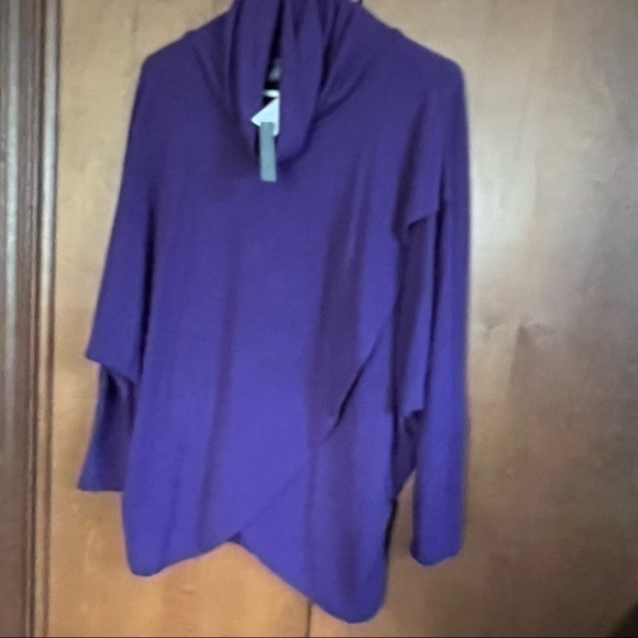 Chelsea & Theodore | Tops | Chelsea Theodore Knit Crossover Cowel Nexk ...